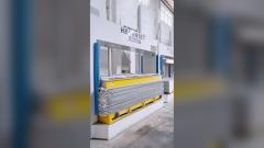 Customized glue pouring cold pressing production line
