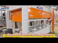 two layer woodworking hot press machine natural veneer pressing machine 100t