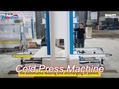 aluminum honeycomb panel composite building board automatic conveying chain cold press machine block