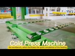 two cylinder cold press machine customized laminating press machine 50t for wood based panels