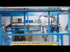 intelligent sandwich board production line precision automatic gluing line