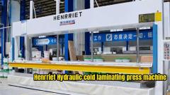 Henrriet produces aluminum honeycomb panel cold press machine