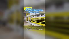 Six layer multifunctional hot press laminating machine