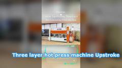 Three layer hot press machine (applying pressure from bottom to top)