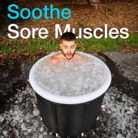 Quality Cross-border Ice Bath Tub for Athletes Fitness Folding Ice Bucket Aluminum for sale