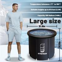 Quality Cross-border Ice Bath Tub for Athletes Fitness Folding Ice Bucket Aluminum for sale