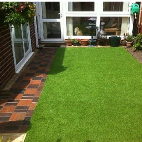 Quality 16800stitches/m2 Density Green U Shape Synthetic Grass with High Dtex and Green for sale