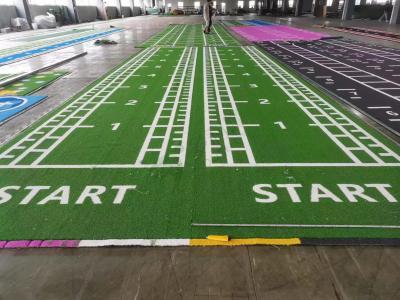 Cina Dorelom Fitness Piano di giardino tappeto pavimento nero blu arcobaleno sintetico falso di erba palestra erba artificiale per il fitness in vendita