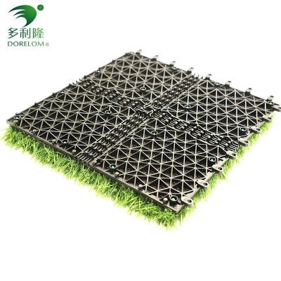 China Double PP NET PU Backing Artificial Turf Tile for Eco-Friendly and Durable Landscaping for sale