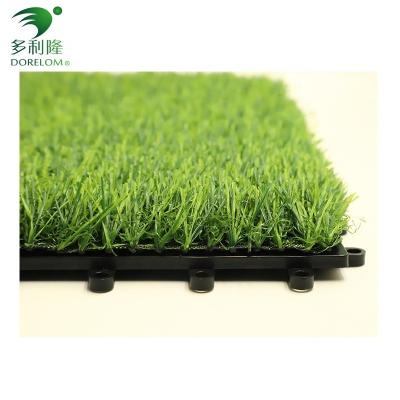 China Double PP NET PU Backing Artificial Turf Tile for Eco-Friendly and Durable Landscaping for sale