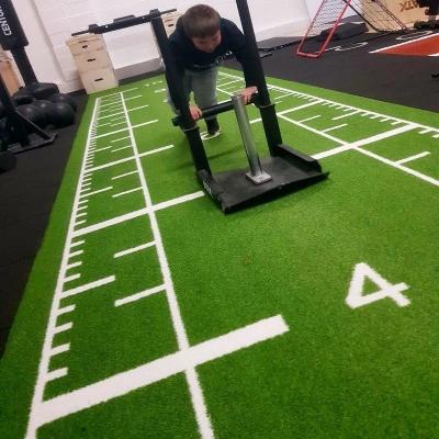 China Duurzame SPU-coating Fitnesstraining Gym Artificiële grasmat voor gymvloeren Sled Track Te koop