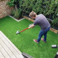 Quality PE PP Artificial Grass for Football Turf 3m Wide 4G 25x25 4mx25m 6 by 4 15mm for sale