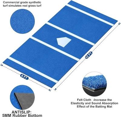 China PE Monofilamento PP Fibra Crouched Batting Mat Regulação Tamanho Grama para Indoor Outdoor à venda