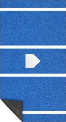 China Groen/blauw/rood Baseball Mat 12' x 6' Stapelhoogte 15mm Indoor Outdoor Training Te koop