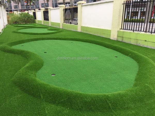 Quality SGS Certified Green Lawn Mini Golf Course Turf Artificial Grass Included for sale