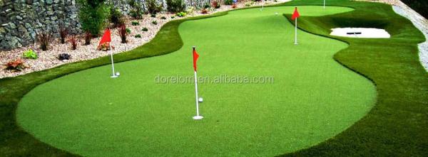 Quality SGS Certified Green Lawn Mini Golf Course Turf Artificial Grass Included for sale