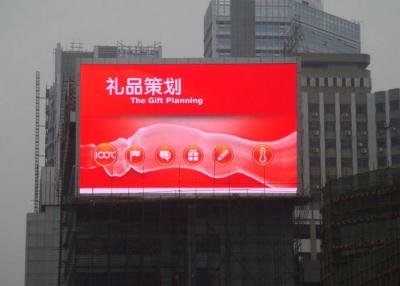 Cina La pubblicità all'aperto di resistenza all'acqua LED scherma l'alta luminosità 6000cd/㎡ in vendita