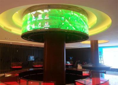 Cina La curva LED flessibile della PANNOCCHIA scherma P4 ad alta densità per Corridoio dell'interno in vendita