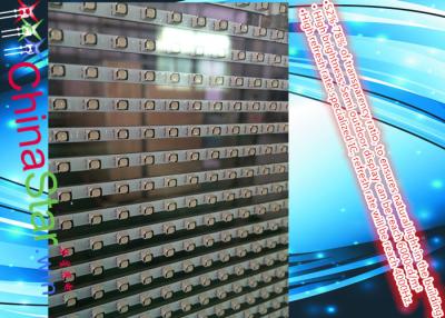 Cina Dimensione trasparente trasparente 1m*1m dell'esposizione di LED dello schermo trasparente di vetro LED P11.6 in vendita