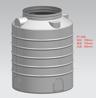 China 300 Liter Roto-Form-Wasser-Behälter-hohe Härte-Schmieden- zu verkaufen