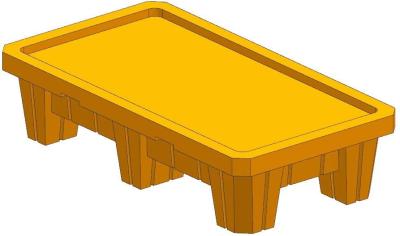 Cina Massello di plastica senza cuciture del pallet di alta durezza in vendita