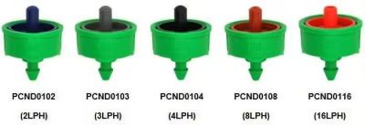 Cina 2LPH 4LPH Compensazione della pressione tipo gocciolante per irrigazione 4/7 mm o 1/4
