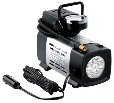 Cina 12V con il compressore d'aria nero leggero del veicolo del metallo tutto il giro per la polvere anti- di inflazione dell'automobile in vendita