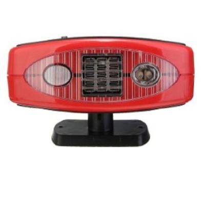 China 2 In 1 Auto Fan Heater With Light , Red Handheld Rechargeable Car Heater for sale