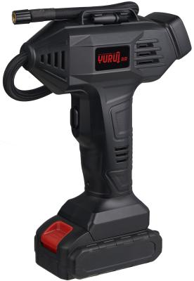 중국 휴대용 공기 압축기 27L/min 흐름률 12V DC 모터와 타이어 빠른 팽창을 위해 2000mAh 재충전 배터리 판매용