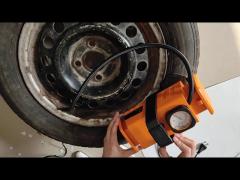 Orange Plastic Car Air Compressor Portable Tire Inflator Air Hose Gauge