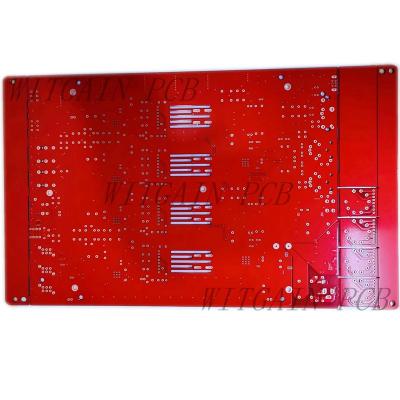 China Placa de circuito vermelha da máscara FR4 da solda tratamento da espessura OSP do cobre de 1 onça à venda