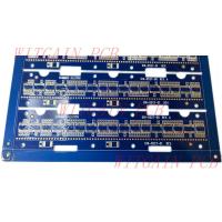 China FR4 Substrate Material Double Layer PCB Blue Solder Mask Ink for sale