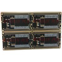 China Immersion Gold Double Layer PCB Black Solder Mask ENIG Technics 4mil for sale