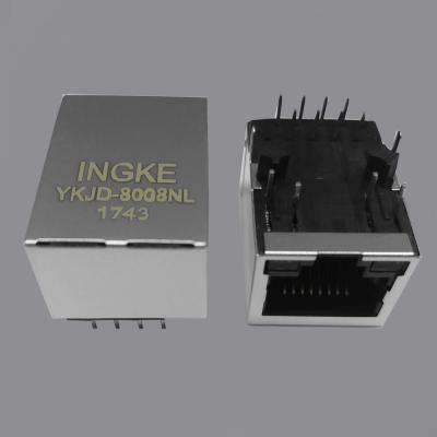 China Ingke YKJD-8008NL 100% compatible 7499010211A Through Hole RJ45 Ethernet Connectors for sale