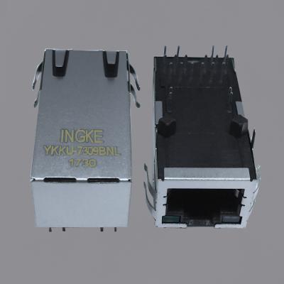 China 7499511611A YKKU-7309BNL Through Hole POE RJ45 Magjack Connectors for sale