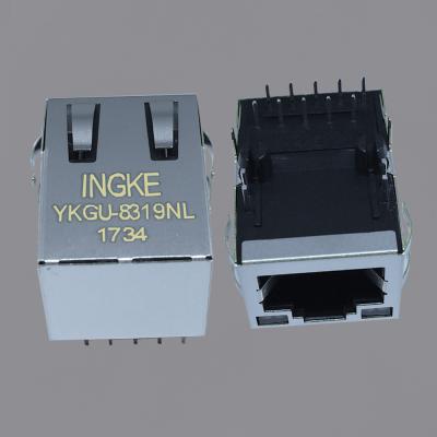 China 7499111447 YKGU-8319NL Through Hole 10/100/1000 Base-T, AutoMDIX RJ45 Modular Jack Connectors for sale