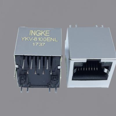 China 615008138321 YKV-8100ENL Through Hole RJ45  Modular Jacks 8p8c for sale
