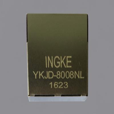 China 13F-64GYD2SNW2NL,YKJD-8008NL 10/100 Base-T, AutoMDIX RJ45 Magjack Connectors for sale