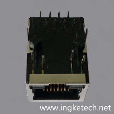 China Ingke YKJD-8005NL 100% cross HR911105A Through Hole RJ45 Jacks with Integrated Magnetics for sale