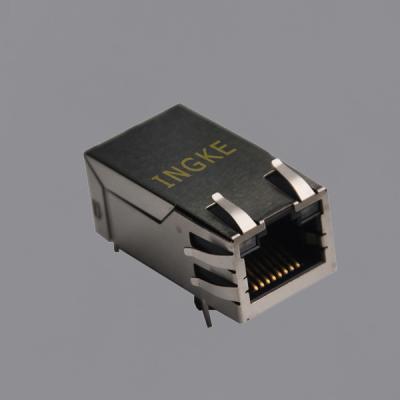 China Ingke YKKU-8069NL 100% cross 0826-1A1T-23-F Single Port RJ45 Magnetic Jack for sale