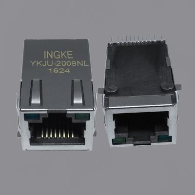 China 10/100 Base-T, AutoMDIX HR961160C SMT integrated RJ45 jacks for sale