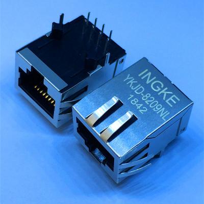 China Ingke YKJD-8209NL Direct Substitute SI-60002-F 1 Port 100 Base-T Through Hole Tab Down RJ45Network port connector for sale