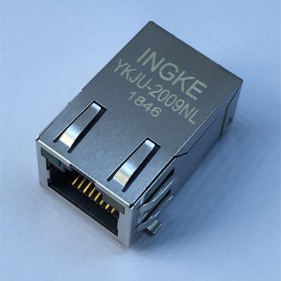 China J3011G21DNL YKJU-2009NL 1 Port SMT 100Base-T Magnetic Modular RJ45 Jacks for sale