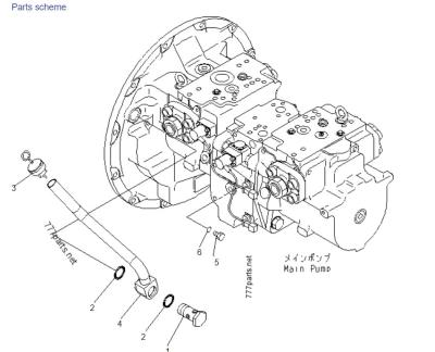 China Comatsu PC400-7 708-2H-00022 708-2H-00450 708-2H-00460 Bomba hidráulica para piezas de excavadoras en venta