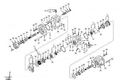 중국 발굴기 예비 부품 K3V112DT-9N-14Т ЕС210 SA1142-00012 볼보용 수압 펌프 판매용