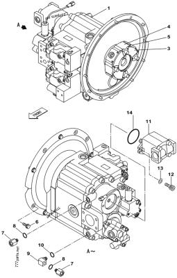 China Belparts Excavator K3V112DP-XDPR-9Y00 KRJ6199 bomba hidráulica principal CX210B KRJ17131 bombas de escavadeira usadas à venda