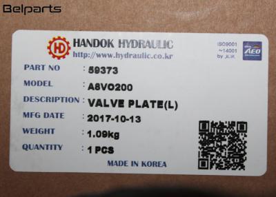 China A8V0200 E330C Excavator Hydraulic Pump Parts Main Pump Valve Plate L 1.09KG for sale