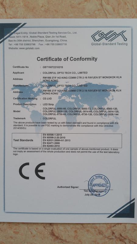 CE-LVD - Colorful Opto Tech Co., Ltd.
