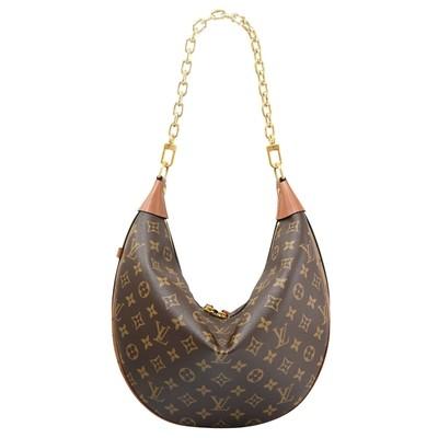 China LV van de de Maanzweep van Ontwerpermonogram bag presbyopic het Halve Leer Tote Handbag Te koop