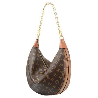 China LV van de de Maanzweep van Ontwerpermonogram bag presbyopic het Halve Leer Tote Handbag Te koop